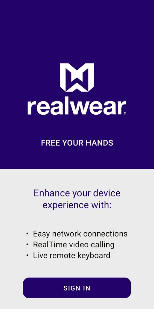 Set Up Your Device with RealWear One