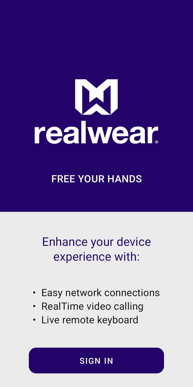 Set Up Your Device with RealWear One