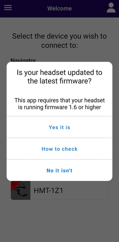 Set Up Your Device with RealWear One