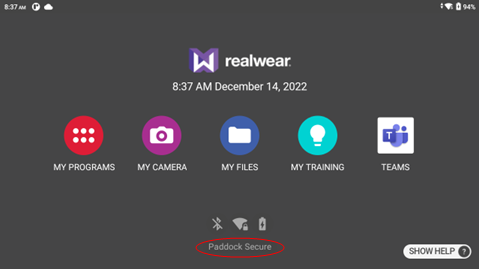 Configuration for RealWear Devices from a QR Code